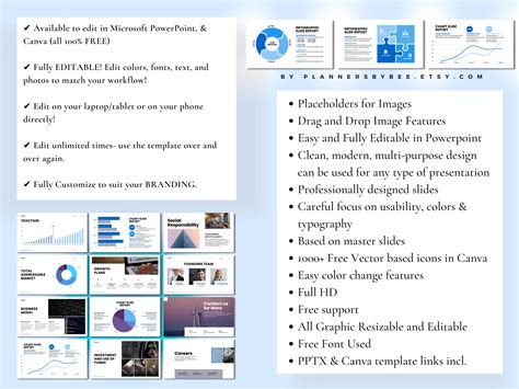 Timeline Powerpoint Fully Editable Templates Timeline Charts Etsy