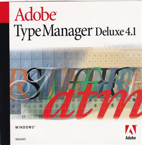 Adobe Type Manager Deluxe V41 Multilingual Windows2000eng Free Download Borrow And