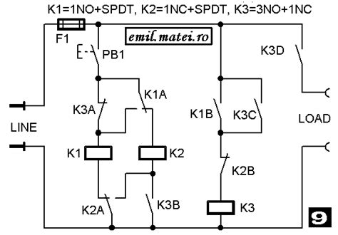 Emil MATEI On Off Switch Using 3 Relays Fifteen Versions Emil MATEI