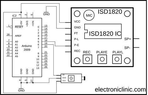 Arduino ISD Voice Recorder Playback Module