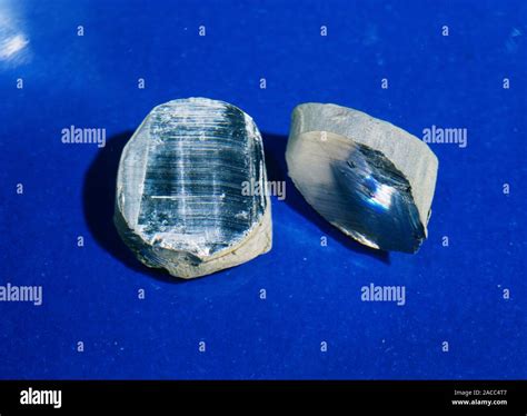 Sodium Chunk Of The Reactive Alkali Metal Sodium Na Cut With A