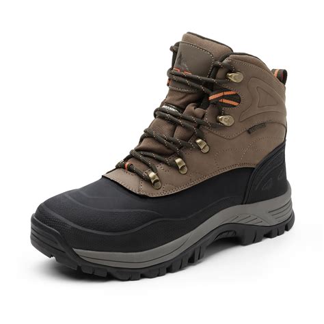 Nortiv 8 Mens Insulated Waterproof Construction Hiking Winter Snow