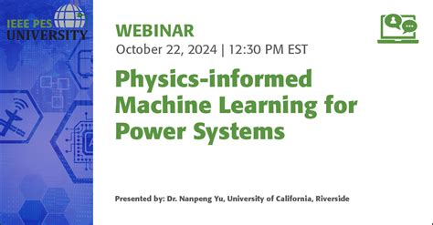 Free Live Webinar Physics Informed Machine Learning For Power Systems