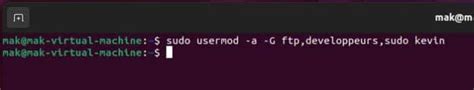 Ajouter Un Utilisateur à Un Groupe Ou à Un Deuxième Groupe Sous Linux