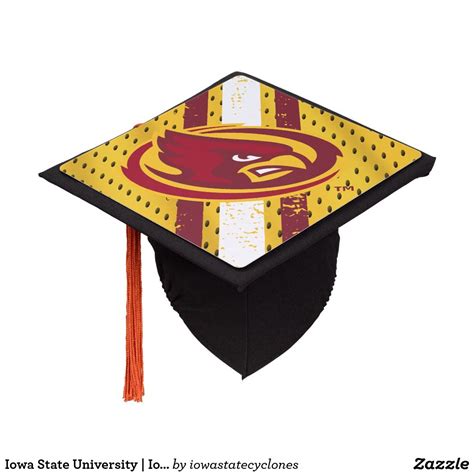 Iowa State University Iowa Logo Jersey Pattern Graduation Cap Topper