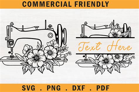 Sewing Split Monogram Frame Svg Sew Svg Graphic By Redearth And Gumtrees · Creative Fabrica