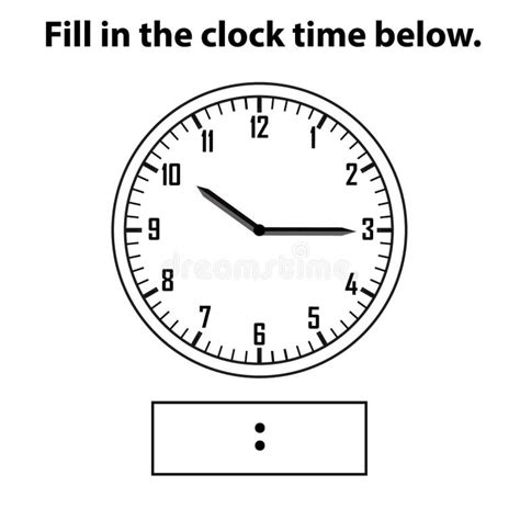 Analog Clock What Is The Time Write The Learning Clock And Math