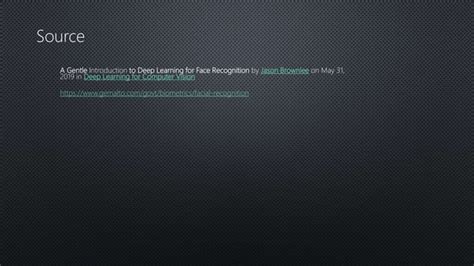 Deep Learning On Face Recognition Use Case Development And Risk Pptx Artificial