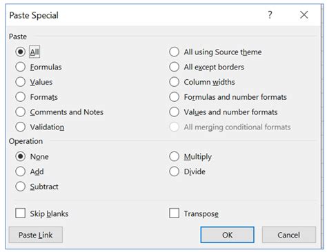 How To Paste Special Shortcuts In Excel Resource