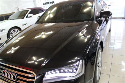 시공사진 아우디a8 3m하이퍼세라믹 유리막코팅