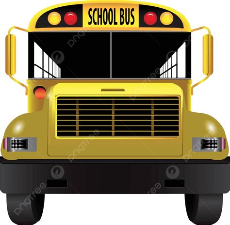 Front School Bus Vector