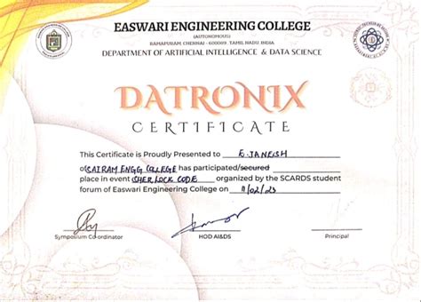 Janesh E On Linkedin Participated In The Event Sherlock Code