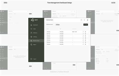 TIME MANAGEMENT DASHBOARD DESIGN On Behance