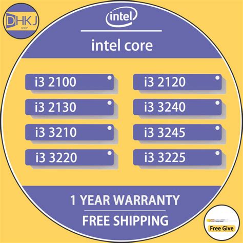 Used Intel Core I3 3220 I3 3240 I3 2100 I3 2120 I3 2130 I3 3245 I3 3210 I3 3225 Socket LGA 1150