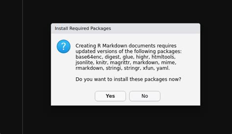Unable To Install Package For R Markdown General Posit Community