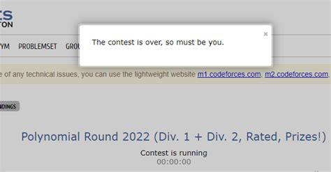 Polynomial Round 2022 Div 1 Div 2 Rated Prizes Codeforces