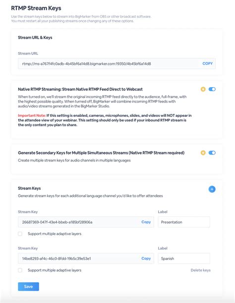 How To Add An Rtmp Stream To Your Events