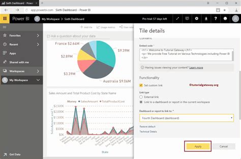Add Web Content To Power BI Dashboard