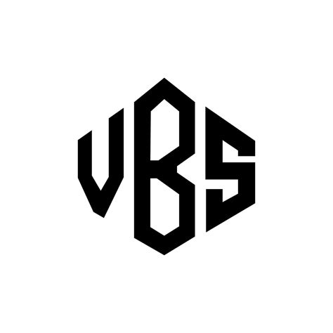 Vbs Letter Logo Design With Polygon Shape Vbs Polygon And Cube Shape
