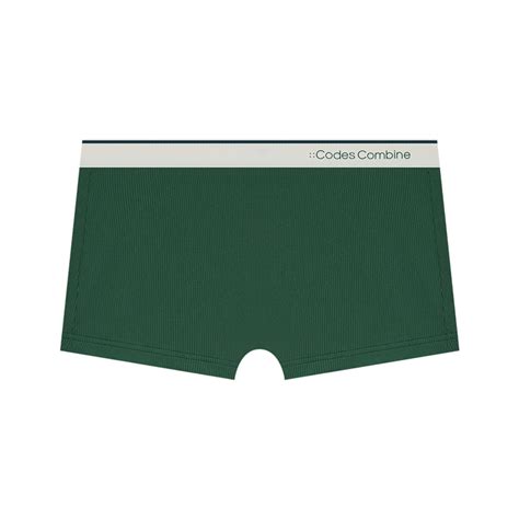 코데즈컴바인 이너웨어 멜로우 골지 여성 사각팬티 포레스트그린 위시버킷