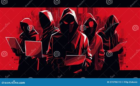 Illicit Hacker Cyber Crime Cyber Security Generative Ai Stock