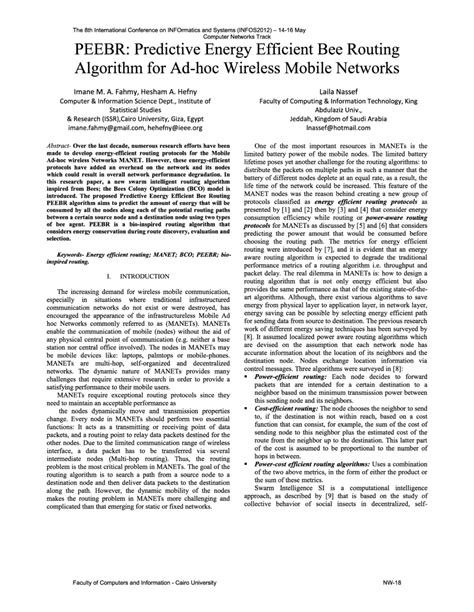 PDF PEEBR Predictive Energy Efficient Bee Routing Algorithm For Ad