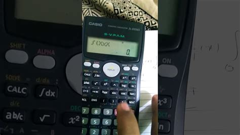 solving integral on scientific calculator youtube