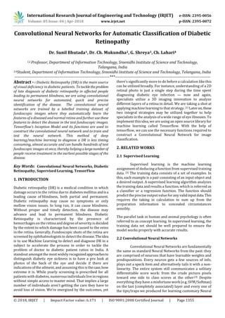 IRJET- Convolutional Neural Networks for Automatic Classification of ...