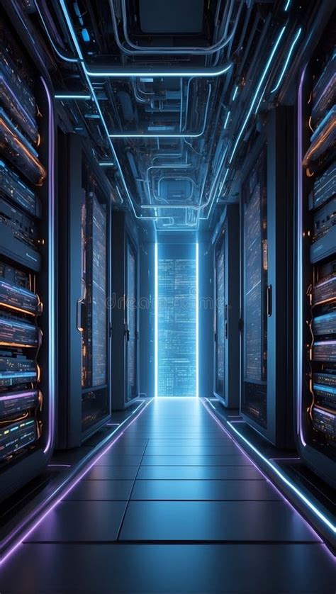 Quantumquotient Vortex A Whirlwind Of Future Data Excellence Ai Generate Stock Illustration