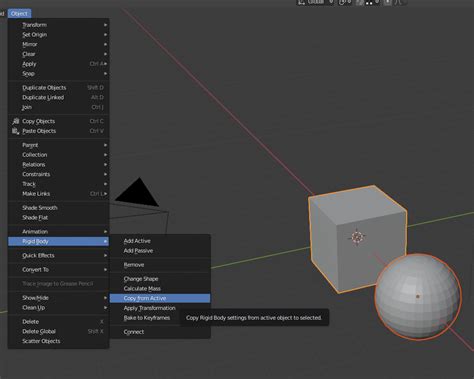 Shortcut How Do I Copy The Rigidbody Properties Of An Object And Paste Them On An Other One