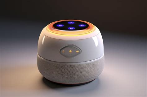 Voice Assistant In Smart Speaker Premium AI Generated Image