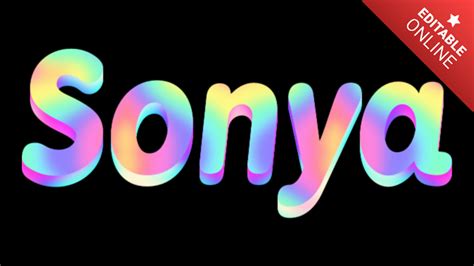 Sonya Text Effect Generator TextStudio