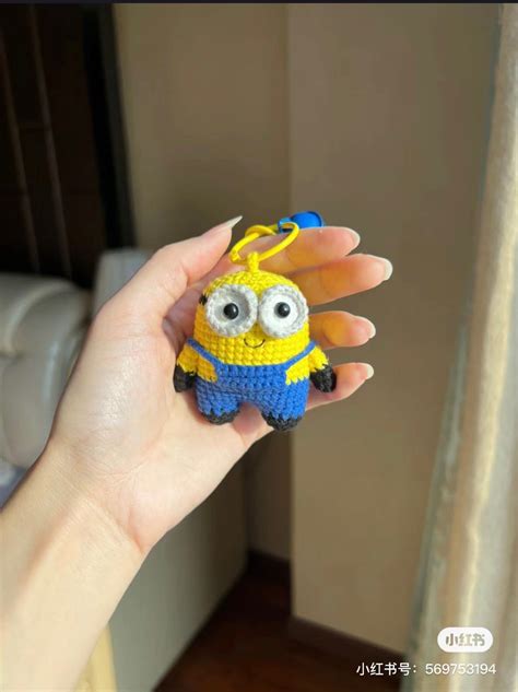 Minion Keychain Crochet Pattern