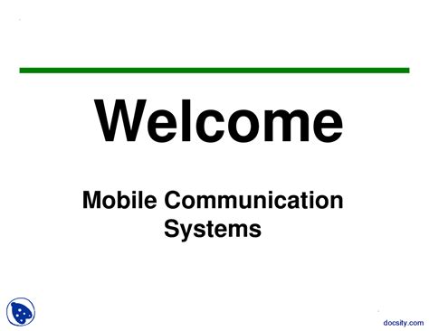 Cellular Concept Communication Systems Lecture Slides Docsity