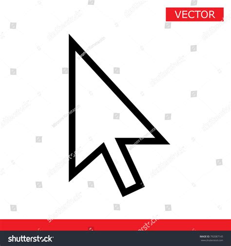 Pixel Cursor Arrow Pointer Icon Sign Stock Vector Royalty Free Shutterstock