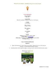 Syllabus ASU Spring 2020 Ground SWU 350 Pdf Whole Person Health Mindful Living Across The