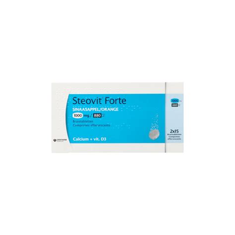 Steovit D3 Forte 1000 Mg880 Ui 30 Comprimes Effervescents Vitamine D