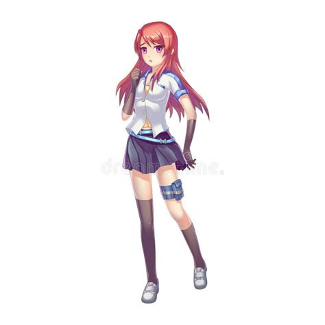 Shy Female Captain Stock Illustrations 1 Shy Female Captain Stock