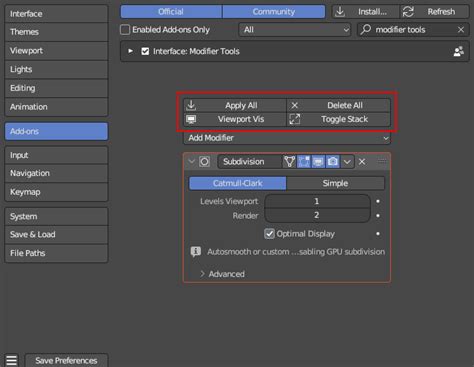 Disabled Modifiers Still Getting Applyed When Apply All Modeling Blender Artists Community