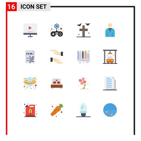 Universal Icon Symbols Group Of 16 Modern Flat Colors Of User Interface Time Human Yard Editable