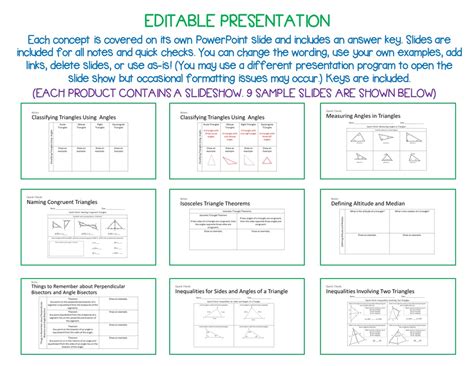 Geometry Guided Notes Presentation And INB Bundle Made By Teachers