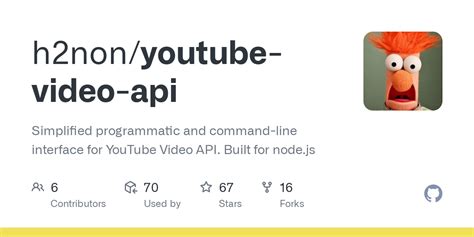 GitHub H Non Youtube Video Api Simplified Programmatic And Command Line Interface For YouTube