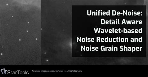 features and documentation unified de noise detail aware wavelet based