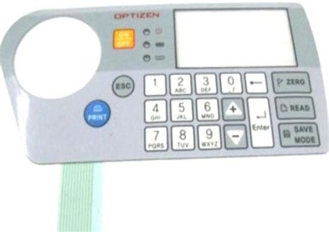 Flat Flexible Printed FPC Circuit Membrane Touch Switch With Embossed Keys