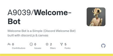 github a9039 welcome bot welcome bot is a simple discord welcome