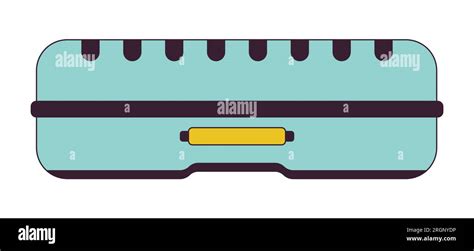 Valise Journey Flat Line Color Isolated Vector Object Stock Vector Image And Art Alamy