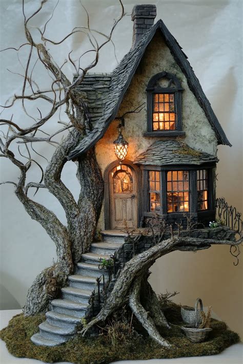 Witch Cottage Dollhouse Inspiration Casas Assombradas Halloween