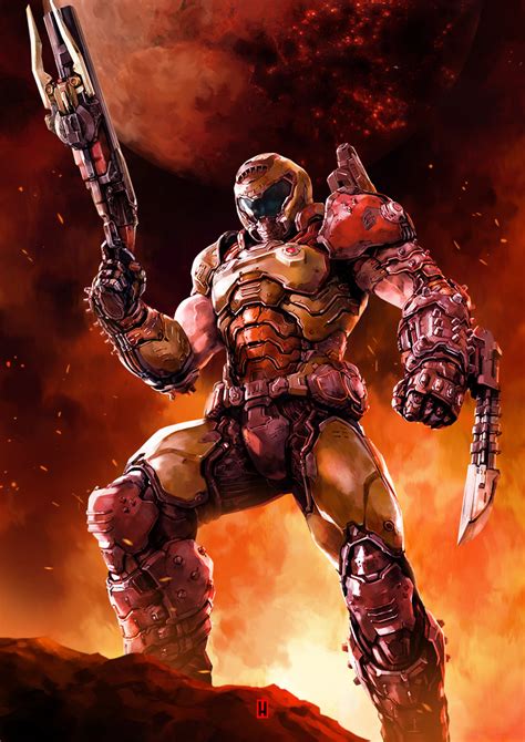Doomguy Danbooru