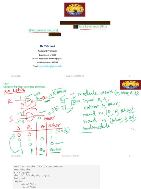 Module1 Gate Level Modelling 2 Pdf Electrical Engineering Digital Technology