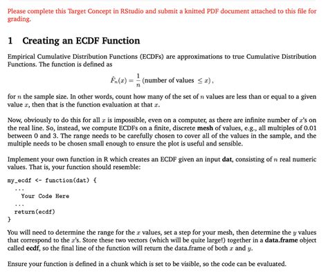 Please Complete This Target Concept In Rstudio And Chegg